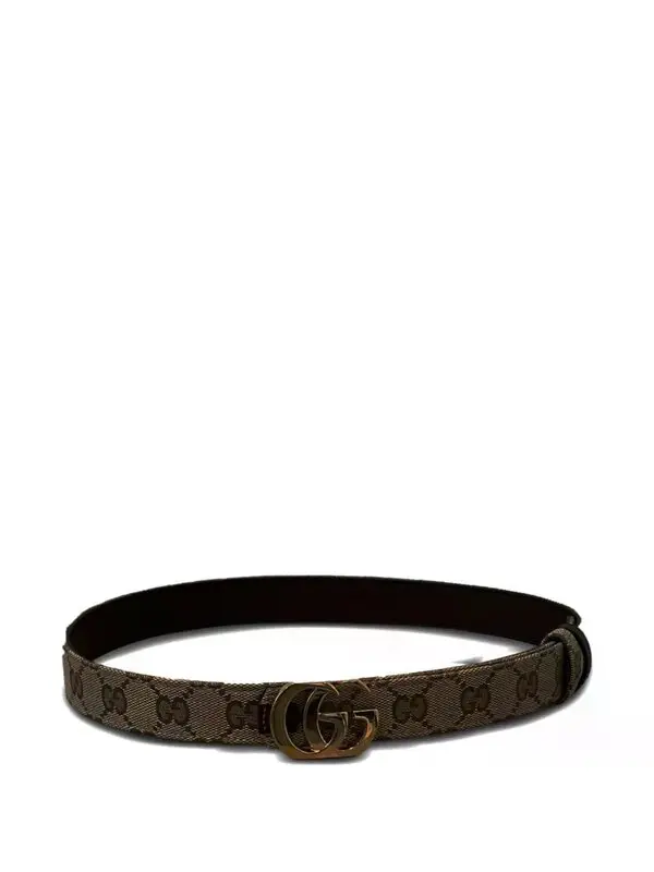 Gucci Cut Gg Marmont Reversible Belt - Neutrals