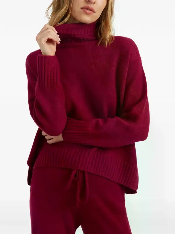 Chinti & Parker Ribbed-knit Roll-neck Sweater