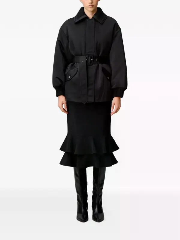 Claudie Pierlot Satin Puffer Coat