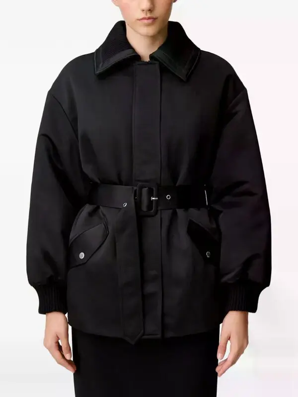 Claudie Pierlot Satin Puffer Coat