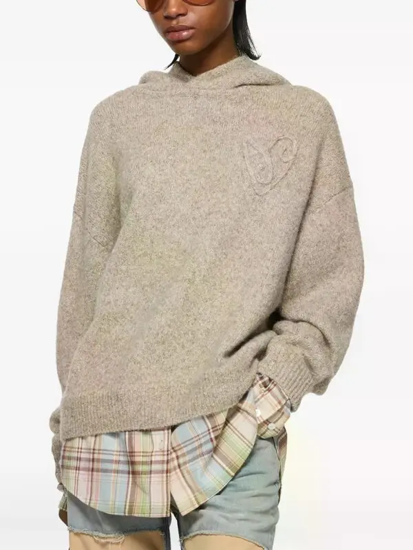 Acne Studios Layered Knit Hoodie