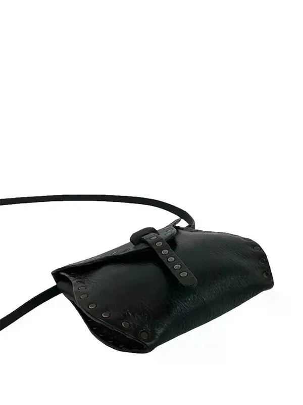 Celine 2000 Leather Crossbody Bag - Black