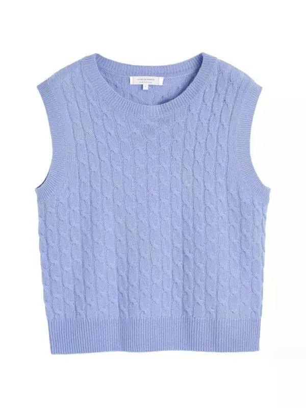 Chinti & Parker Cable-knit Cashmere Tank Top