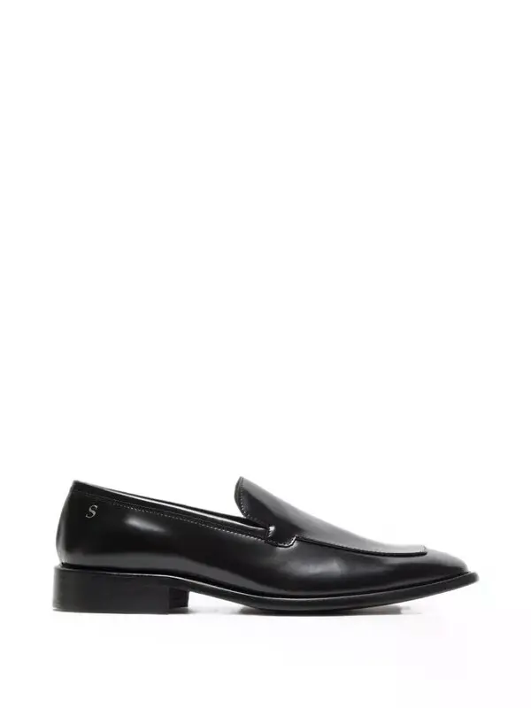 Acne Studios Square-toe Leather Loafers - Black
