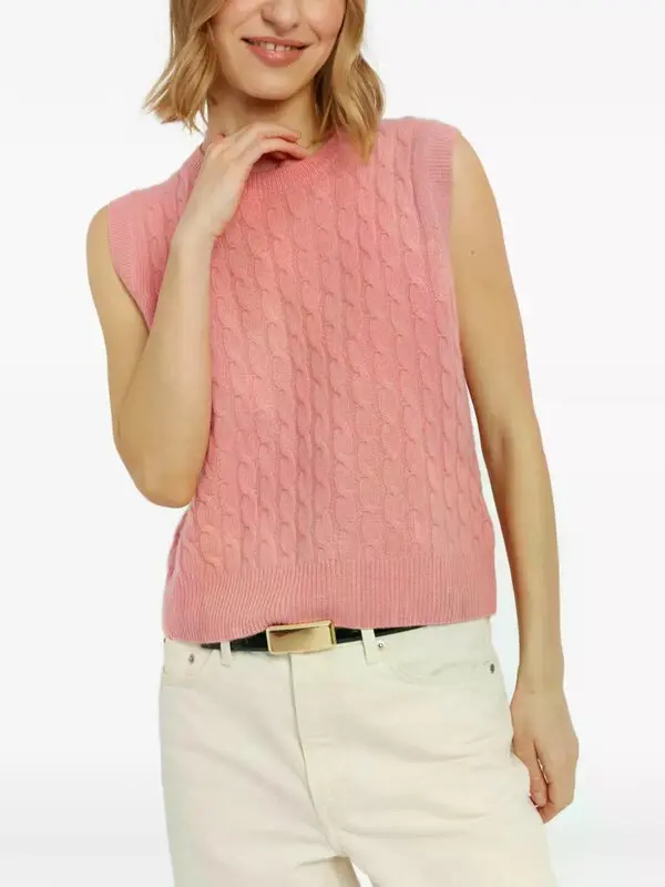 Chinti & Parker Cable-knit Cashmere Tank Top