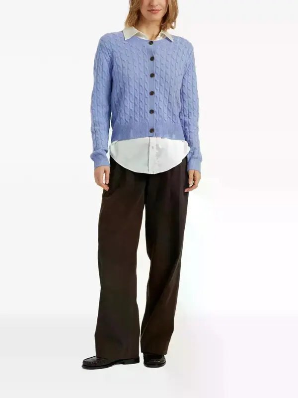 Chinti & Parker Cable-knit Cashmere Cardigan