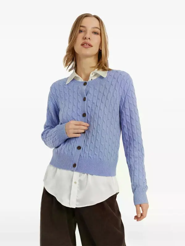 Chinti & Parker Cable-knit Cashmere Cardigan