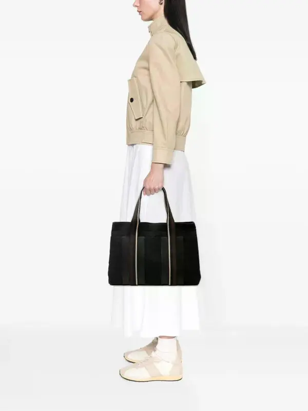 Hermès 2000-2010 Canvas Sac Troca Horizontal Mm Tote Bag - Black