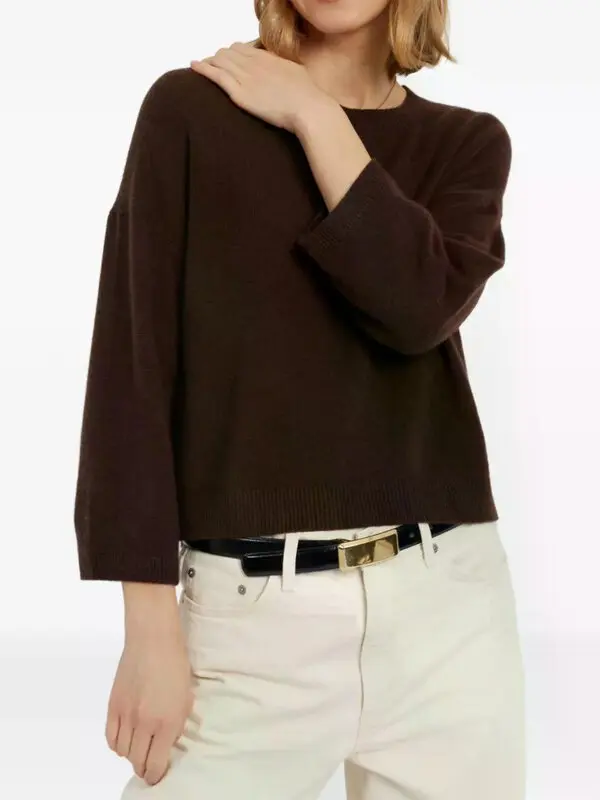 Chinti & Parker Cloud Cropped-sleeve Sweater