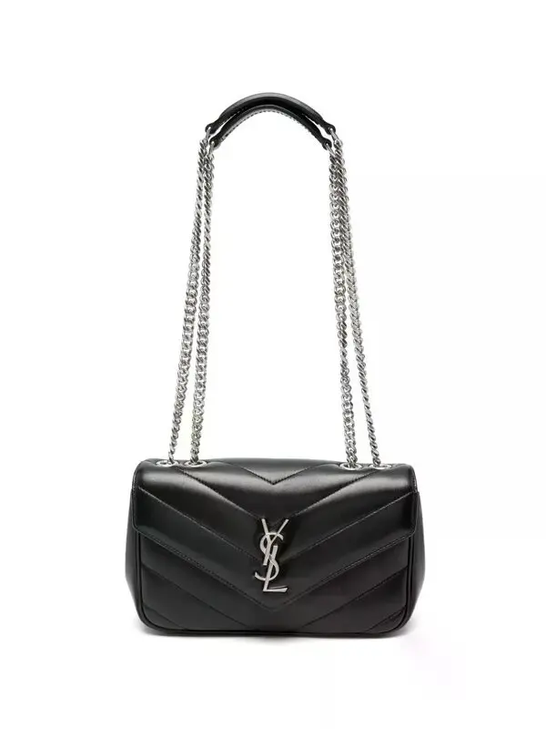 Saint Laurent Loulou Matelassé Leather Shoulder Bag - Black