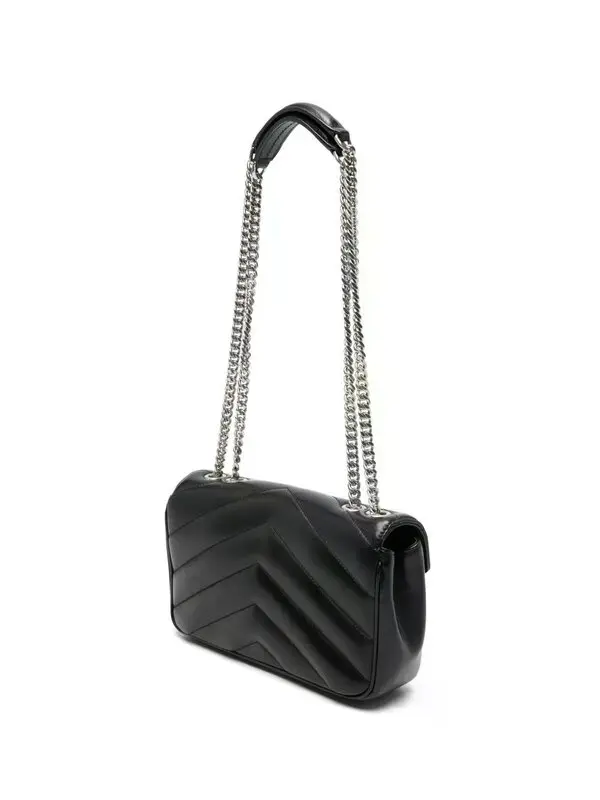 Saint Laurent Loulou Matelassé Leather Shoulder Bag - Black