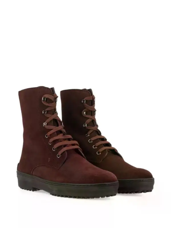 TOD'S Lace-up Suede Boots