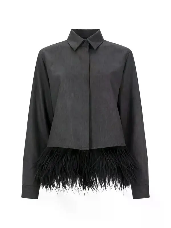 Fabiana Filippi Feather-trimmed Shirt