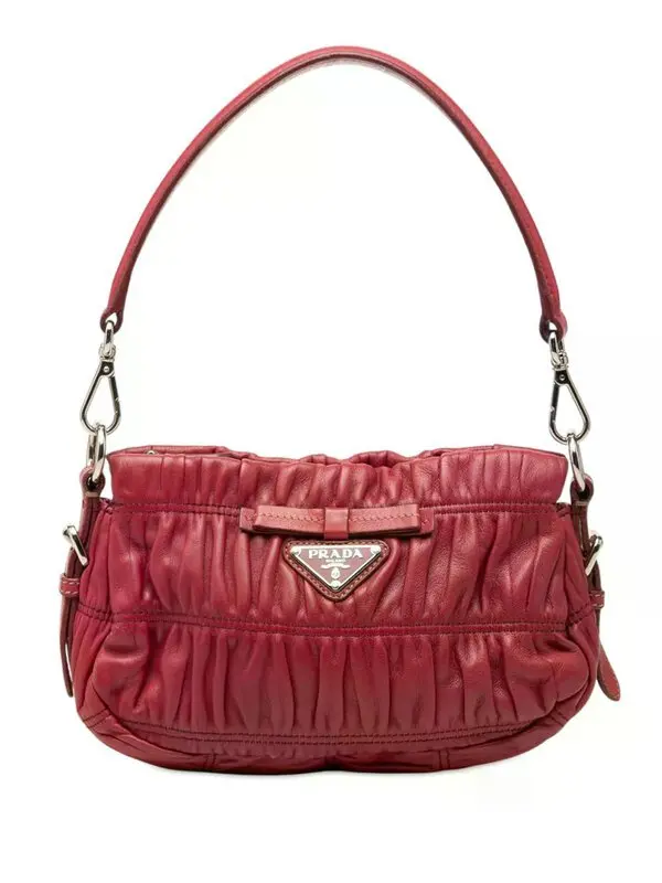 Prada 2013-2026 Mini Nappa Gaufre Bow Shoulder Bag