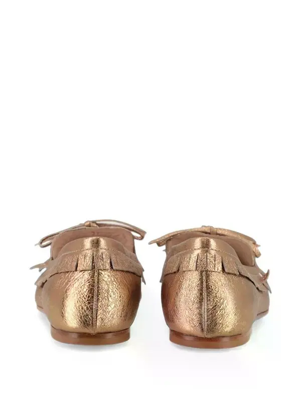 TOD'S Embellished Fringed Loafers
