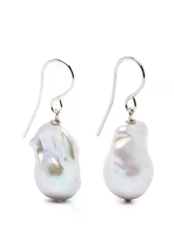 JIL SANDER Grainy Pearl Drop Earrings