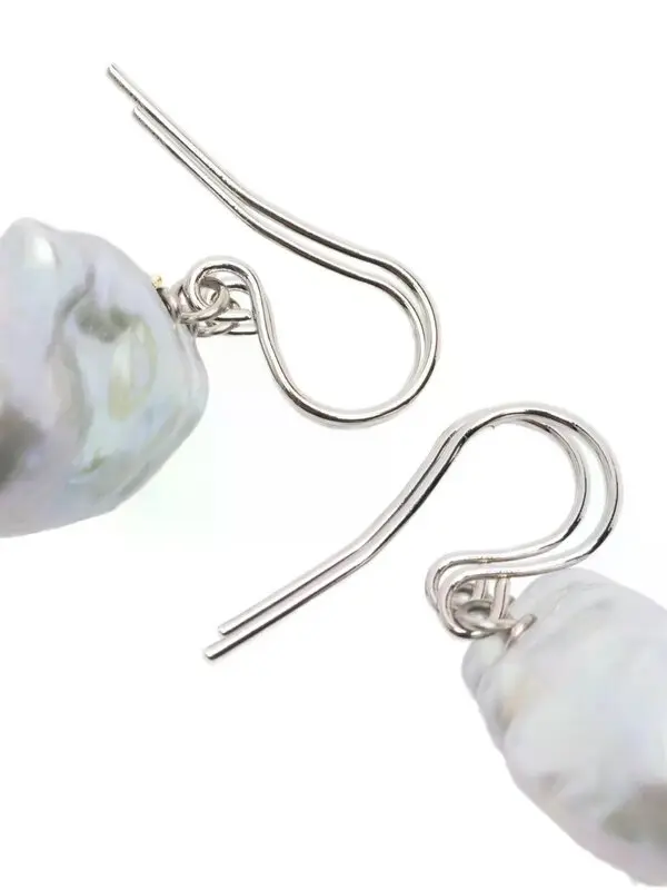 JIL SANDER Grainy Pearl Drop Earrings