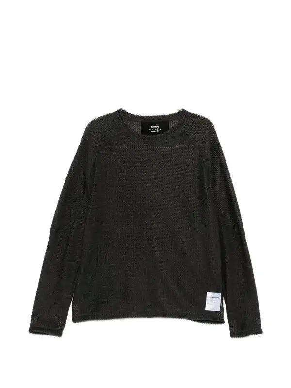 Satisfy Raglan Sleeve Waffle Knit Sweater