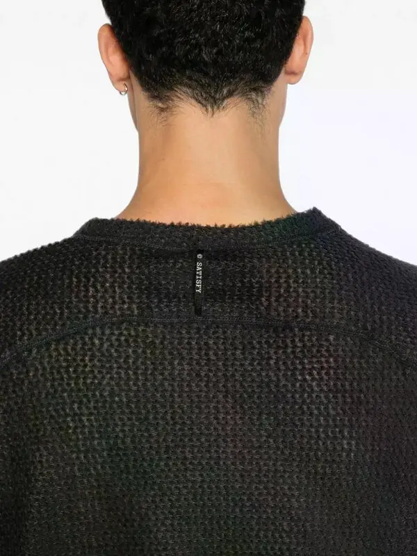 Satisfy Raglan Sleeve Waffle Knit Sweater