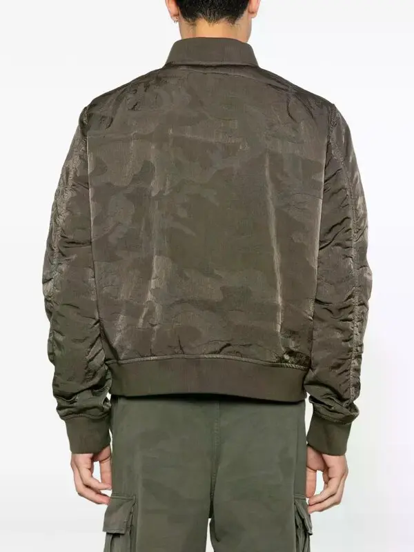 Fendi Camouflage-pattern Bomber Jacket