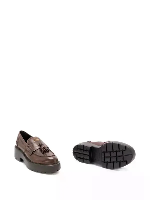 Miu Miu Embellished Chunky Loafers