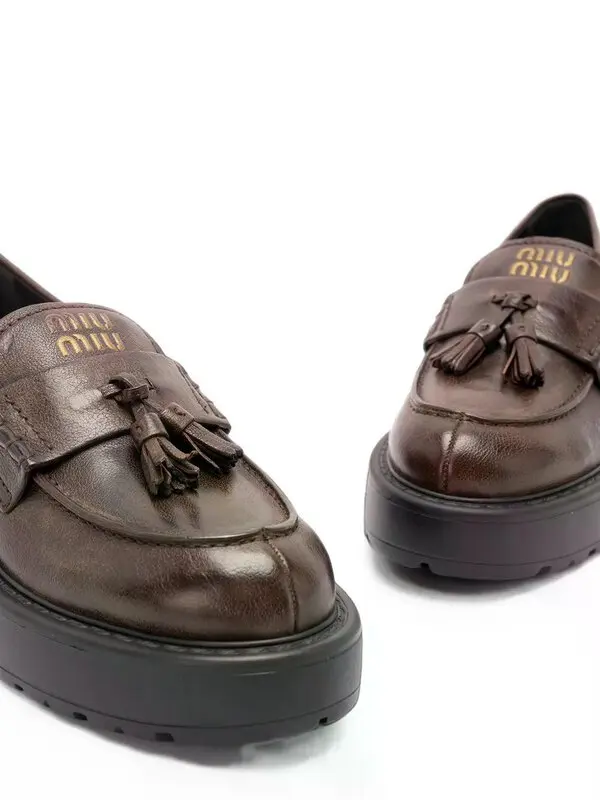 Miu Miu Embellished Chunky Loafers