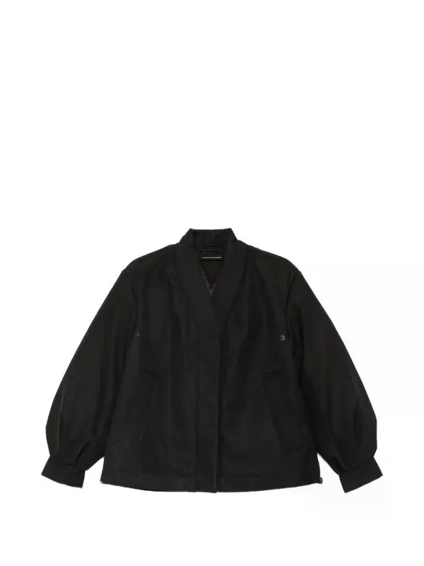 MACRON Balloon Sleeve V-neck Jacket
