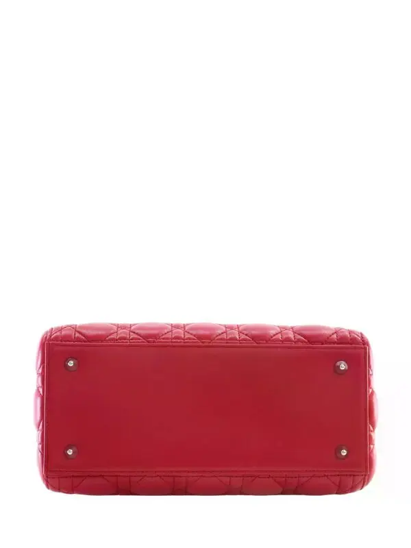 Dior 2012 Medium Lambskin Cannage Lady Satchel