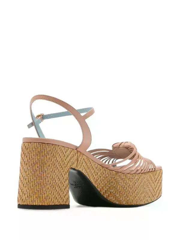Valentino Garavani Logo-plaque Platform Espadrilles