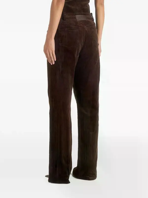 Manière De Voir Clover Mid-rise Corduroy Trousers
