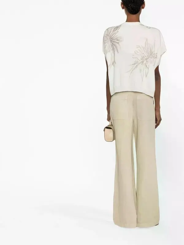 Brunello Cucinelli Pleat Detail Wide-leg Trousers