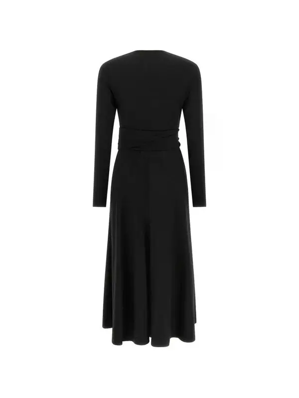 Brunello Cucinelli Monili Wrap-style Midi Dress