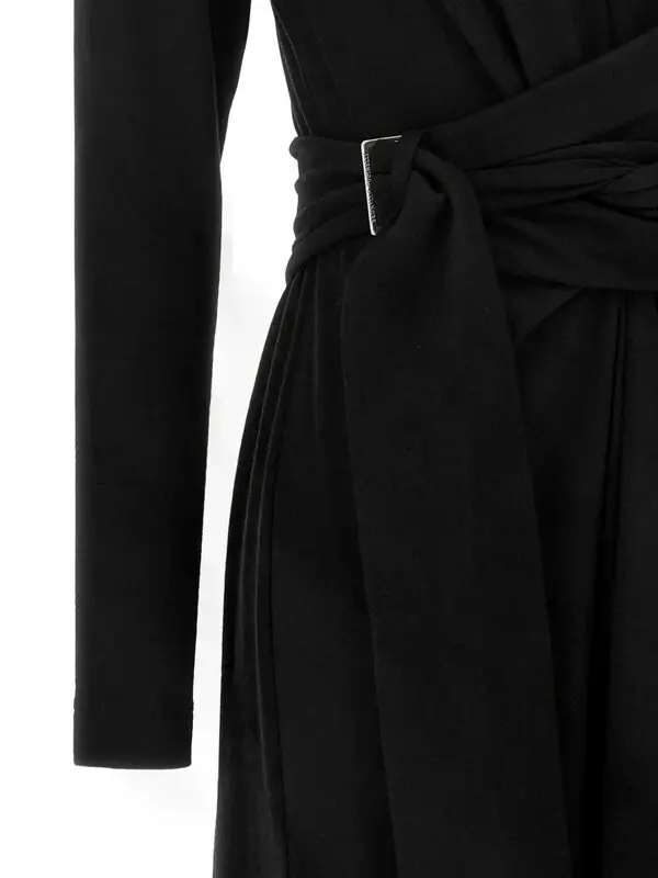 Brunello Cucinelli Monili Wrap-style Midi Dress