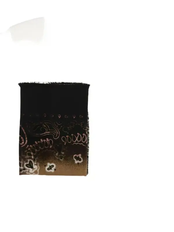 Destin Paisley-print Scarf - Brown