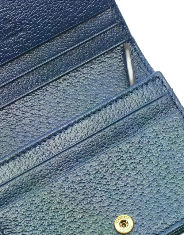 Gucci 2010s Double G Bamboo Bi-fold Wallet