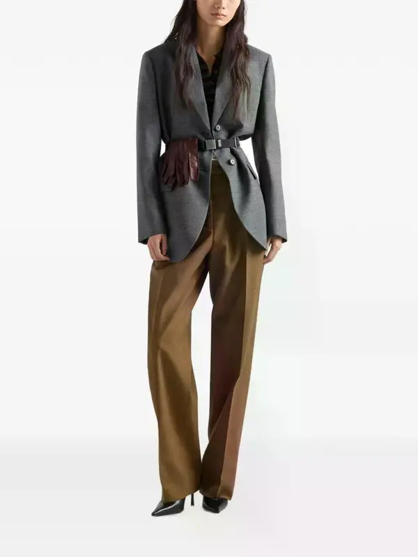 Prada Wool Pleated Trousers
