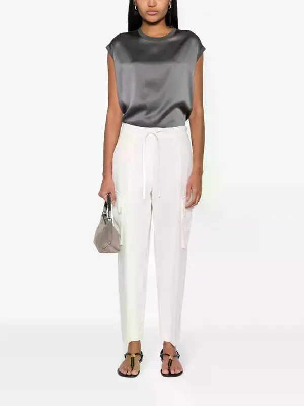 Brunello Cucinelli Monili Detail Twill Weave Trousers
