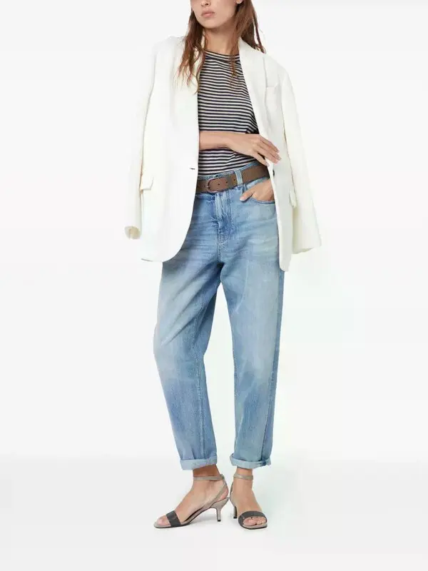 Brunello Cucinelli Tapered Jeans With Monili Chain Detail