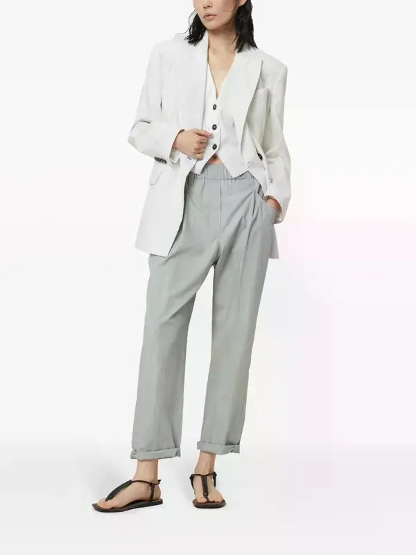 Brunello Cucinelli Straight-leg Cotton Trousers