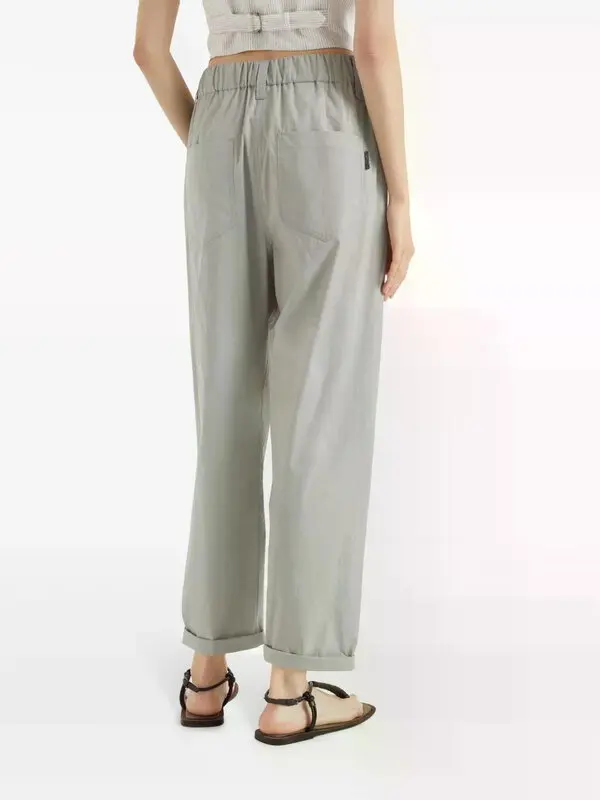 Brunello Cucinelli Straight-leg Cotton Trousers