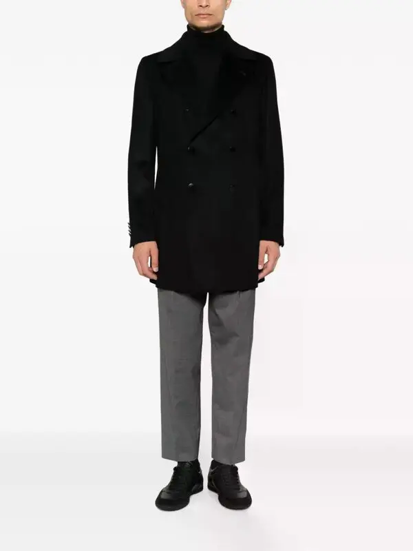 Tagliatore Double-breasted Peak-lapel Coat