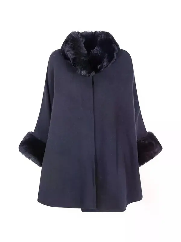 TWINSET Faux-fur Trimmed Cape