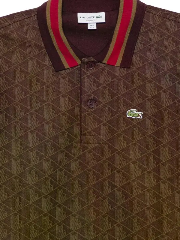 Lacoste Monogram-print Polo Shirt