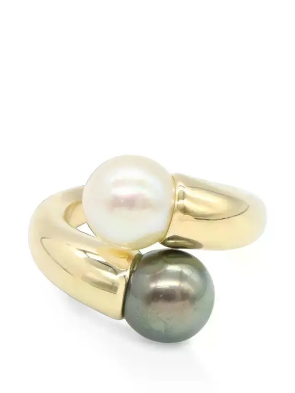 Cartier 18k Yellow Pearl Toi Et Moi Ring