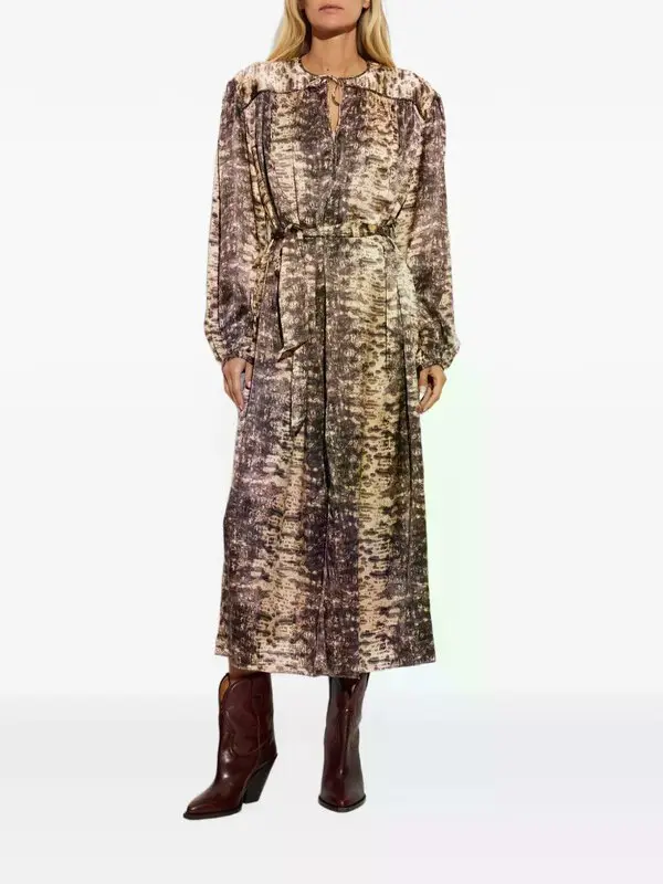 Isabel Marant Étoile Luada Silk Dress - Brown