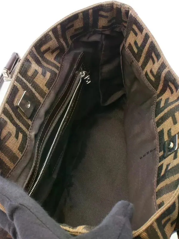 Fendi 2000s Zucca Canvas Tote Bag - Brown