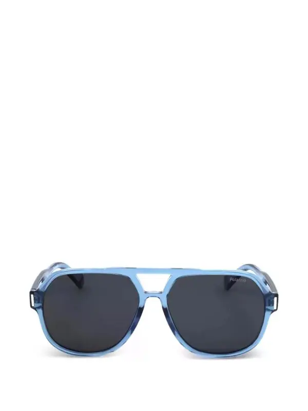 POLAROID Geometric Frame Double Bridge Sunglasses