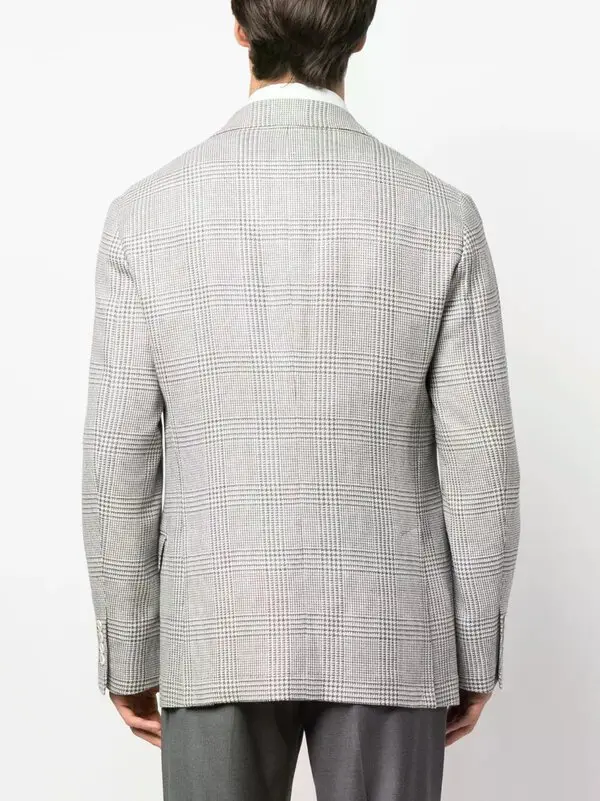 Brunello Cucinelli Checked Single-breasted Blazer
