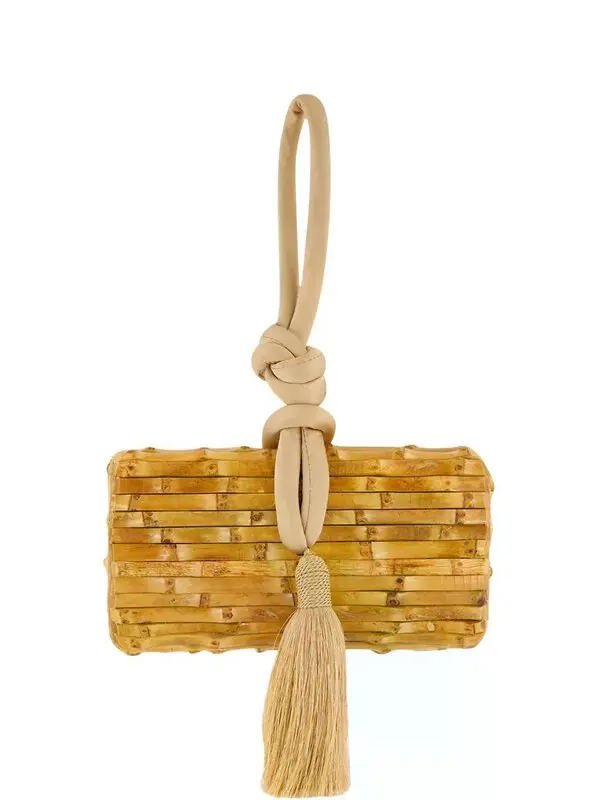 Glorinha Paranagua Tanit Bamboo Clutch Bag