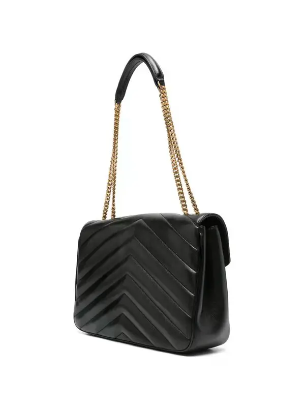 Saint Laurent Loulou Matelassé Shoulder Bag - Black